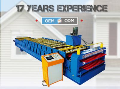China Double Roll Forming Roofing Machine for Corrugated Metal Sheet Production 0.8m Width for sale