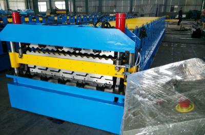 China Double Roof Panels Roll Forming Machine 0.4-0.8mm Thickness 20m/min Speed for sale