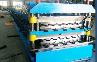 China Double Roofing Sheet Roll Forming Machine 0.8-1.2mm Thickness 20m/min Speed for sale