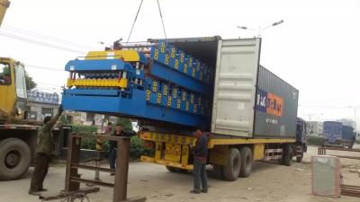 China Double Layer Galvanized Roofing Sheet Roll Forming Machine 0.8-2mm for sale