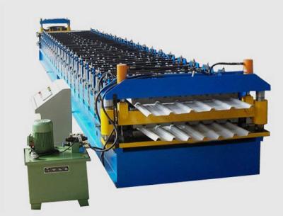 China Double Roof Tile Forming Machine 0.8-1.2mm Thickness 20m/min Speed for sale