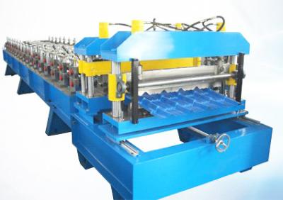 China Glazed Tile Roof Roll Forming Machine 0.8-2mm Thickness 20m/min Speed for sale