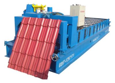 China Metal Glazed Roofing Tile Roll Forming Machine 0.3-0.8mm Thickness 20m/min Speed for sale