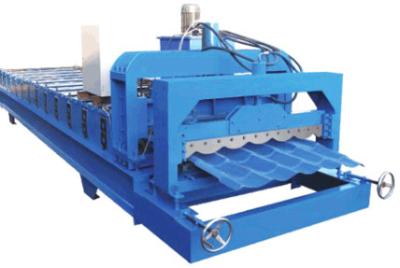 China Glazed Roofing Tile Forming Machine 1200mm Width 15m/min Speed for sale