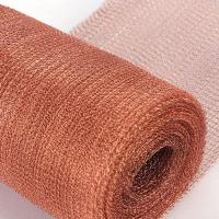 China OEM ODM Copper Cleaning Mesh 127mm 100mm Copper Wire Gauze for sale