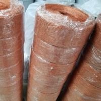 China 40 Mesh Pure Copper Wire Mesh Screen Roll Customized Hole Size for sale