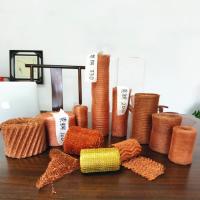 China 100% Pure Copper Knitted Wire Mesh 0.17mm Wire Diameter OEM Available for sale