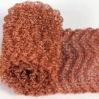 China Rust Resistant Copper Knitted Wire Mesh 3.2m 6m 10m 15.2m 30.5m 61m Strong Enough for sale