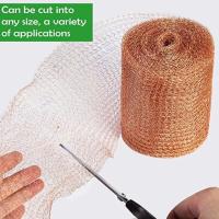 China Knitted Copper Blocker Mesh 12m Copper Rodent Mesh For Protect Plants for sale
