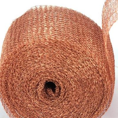 China Strong Copper Knitted Wire Mesh 100mm 127mm Pest Control Mesh for sale