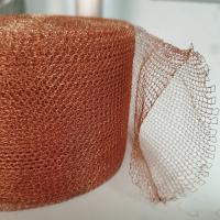 China OEM Copper Knitted Wire Mesh Pest Control Soft And Cutting Processing for sale