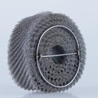 China Durable 316L Stainless Steel Knitted Wire Mesh Flattened And Ginning for sale