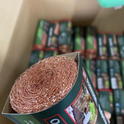 China Pure Copper Knitted Mesh Fabric 15.2m Length Customized Weaving for sale