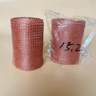 China 0.25mm 4mmx5mm Stainless Steel Knitted Wire Mesh Gas Liquid Filter Elements for sale