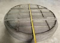 China SS316L Glass Fiber Co Bar Grids Mesh Pad Demister Custom Size Donut Shape for sale