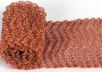 China 9.2M 10M 15M Pure Copper Mesh Knitted Gas Liquid Filter Mesh For Distillation Column for sale