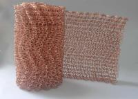China 127mm 5 Inch Width 0.23mm Knitted Copper Wire Mesh OEM ODM for sale