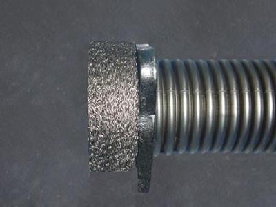 China Stainless Steel Knitted Wire Mesh Muffler Circle Shaped Easy To Install for sale