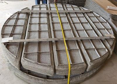China 300mm Mesh Pad Demister Mist Eliminator For 1 - 3um Fine Droplet for sale