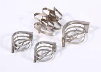 China SS316 3 Inch Saddle Ring Packing 70mm Metal Random Column Packing for sale