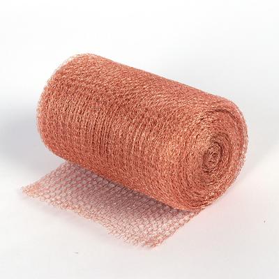 China Pure Copper Rat Control Mesh Flexible Copper Mesh Rolls For Pest Prevention for sale