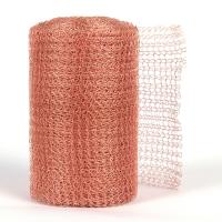 China Pure Copper Mesh Rat Rolls Antimicrobial Pest Control Screening 100mm 0.17mm Diameter 3m 15.2m Length for sale