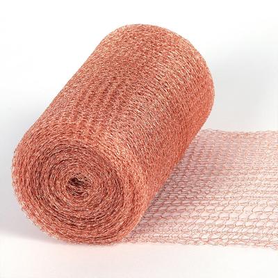 China Flexible Copper Rodents Mesh Rats Copper Mesh Rustproof And Temperature Resistant 98% Porosity for sale