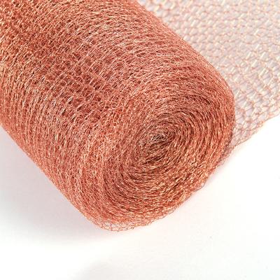 China Antimicrobial Copper Mesh Roll Pest Control Rat Rodent Kit 0.17mm Monofilament Diameter for sale