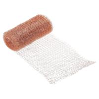 China 4mm\u2716\ufe0f5mm Copper Knitted Wire Mesh Rolls 100% Purity 0.18mm Wire Diameter for sale