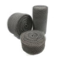 China Double Wires Woven Stainless Steel Knitted Mesh 99% Filter Rating Liquid Filter Elements for sale