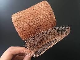 China Purity Copper Knitted Wire Mesh 4inch or 5inch Fine Aperture for Various Applications for sale