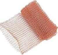 China 100% Pure Copper knitted mesh fabric Strong Enough for Various Lengths and Widths for sale