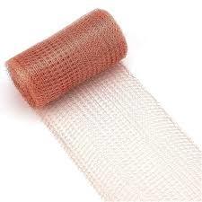 China 99.98% Purity Copper Knitted Wire Mesh Available In 100mm / 127mm Widths for sale