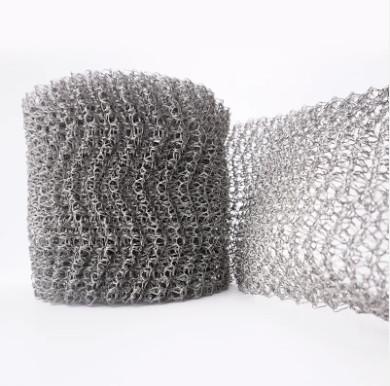 China Stainless Steel Knitted Wire Mesh Roll Double Wires Woven 100mm 400mm 600mm Coil for Varied Applications for sale