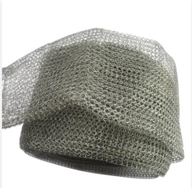 China Corrugated Flat Knitted Stainless Steel Wire Mesh Tape for 99% Filtration for sale