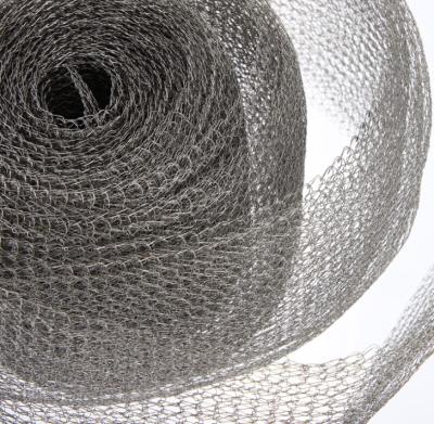 China Stainless Steel Rectangular Knitted Wire Mesh Roll in Various Shapes for sale