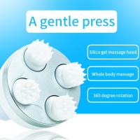 China Automatic Handheld Vibrating Scalp Massager Kneading Electric Silicone Head Massager for sale