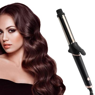 China Gold Titanium 1 Inch Barrel Curling Wand Curling Iron Dual PTC 60W for sale