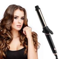 China Gold Titanium 1 Inch Barrel Curling Wand Curling Iron Dual PTC 60W for sale