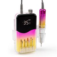 China Acrylic Nails Professional Nail Drill Machine Gold Grandiant Color High Speed Pedicure for sale