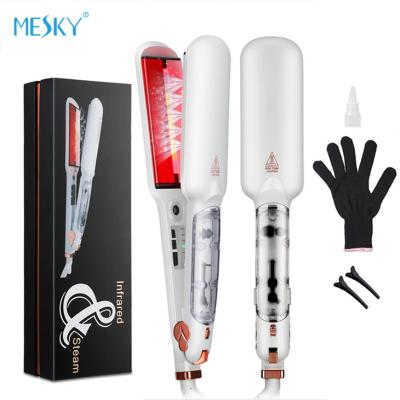 China 40W Flat Irons Hair Straightener Auto Steam Infrared CE ROHS Certification for sale