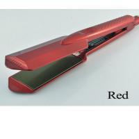 China 1.75 Inch Flat Iron Hair Straightener Wide Plate Fast Heating Ceramic Titanium Fiberglass for sale