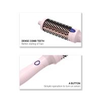 China Hair Styler One Step Rotating Air Styling Brush Short Dryer And Straightener for sale