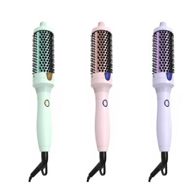 China Hair Styler One Step Rotating Air Styling Brush Short Dryer And Straightener for sale