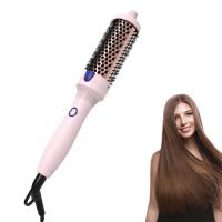 China Hair Styler One Step Rotating Air Styling Brush Short Dryer And Straightener for sale