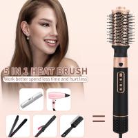 China Electric Rotating Blow Dryer Brush Professional 5 In 1 Rotating Hot Air Styler for sale