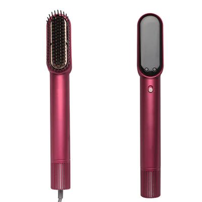 China Professional Hot Air Straightener Hair Straightening Volume Blow Dry Comb Brush for sale