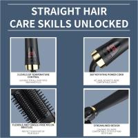 China Multifunctional Ionic Hot Air Blow Dryer Brush Household Fast Heating Straightener Comb for sale