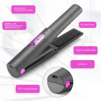 China 2 In 1 Wireless Hair Tools Mini Charger 5000mah Traveling Flat Iron Hair Straightener for sale