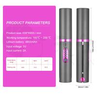 China Wireless Mini Travel Flat Iron Hair Straightener Heat Protected Korean Style for sale